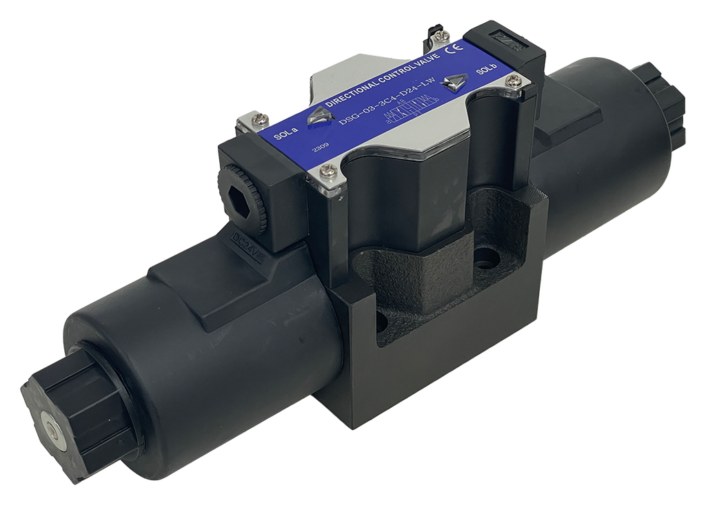 DSG-03-3C4-D24-LW|D05 AB to T 3 position valve 24VDC wiring box ...